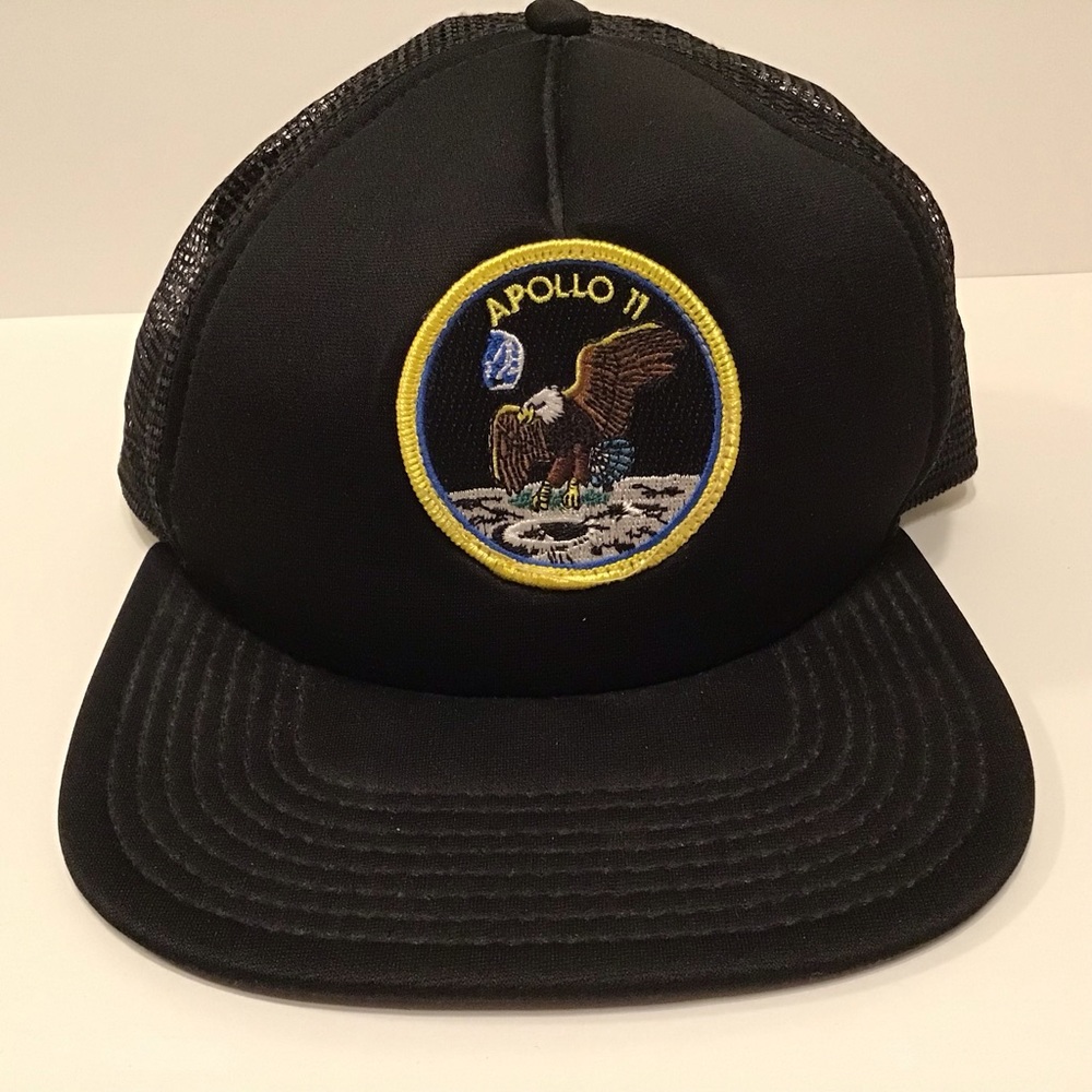 Apollo 11 Black Baseball Style Cap - Gem